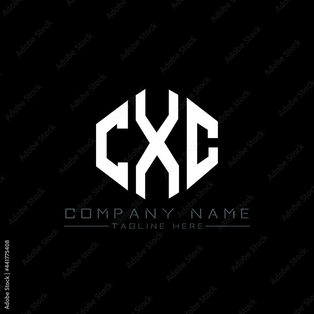 CXC letter logo design with polygon shape. CXC polygon logo monogram ...