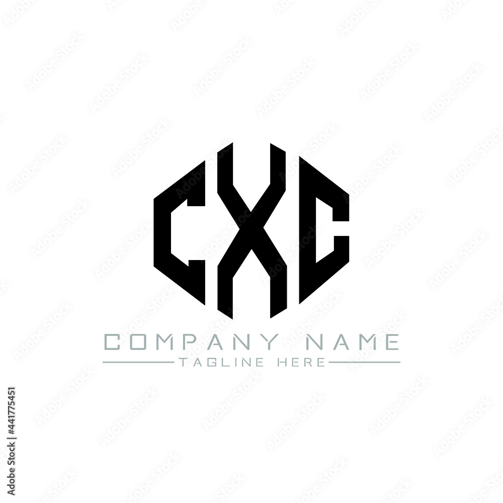 CXC letter logo design with polygon shape. CXC polygon logo monogram ...