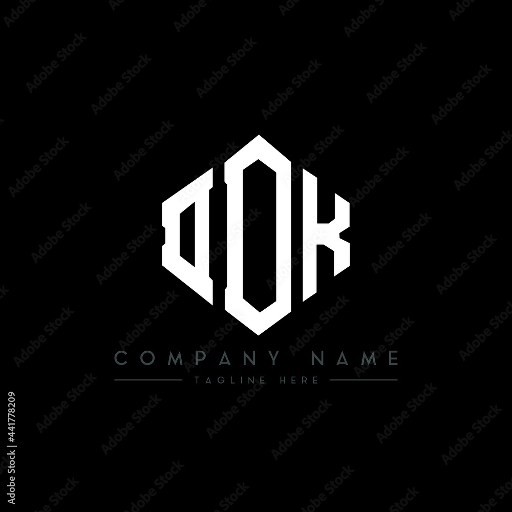 DDK letter logo design with polygon shape. DDK polygon logo monogram ...