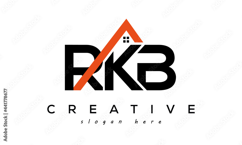 initial RKB letters real estate construction logo vector Stock Vector ...