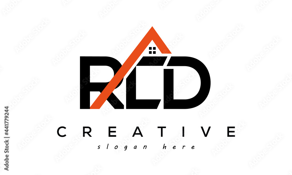 initial RCD letters real estate construction logo vector Stock Vector ...
