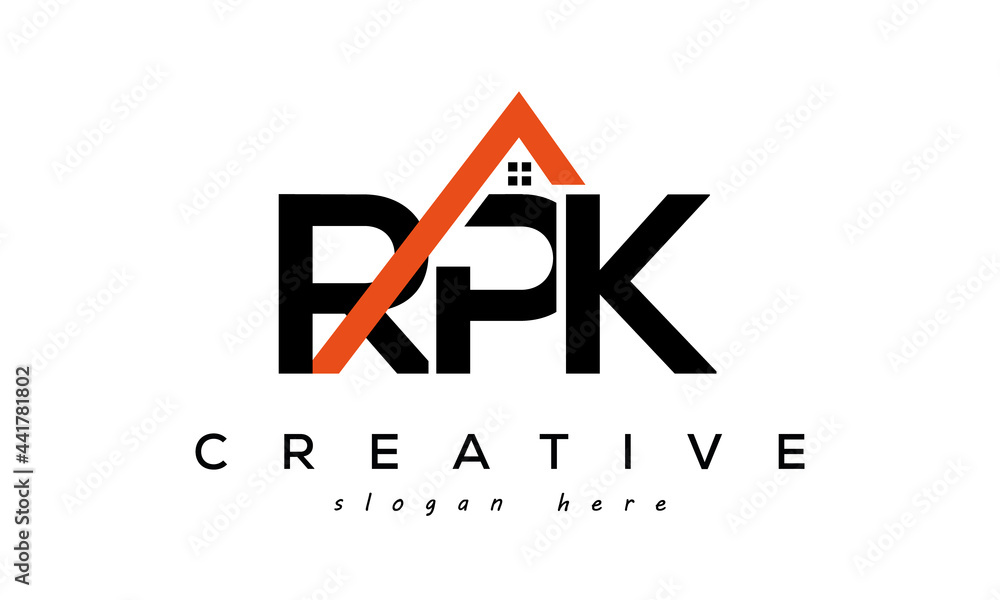 initial RPK letters real estate construction logo vector Stock Vector ...