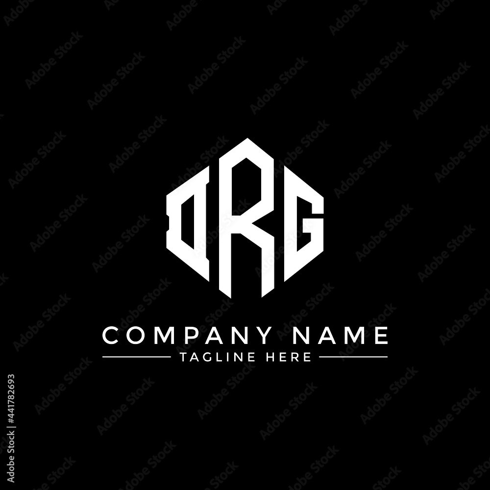 DRG letter logo design with polygon shape. DRG polygon logo monogram ...