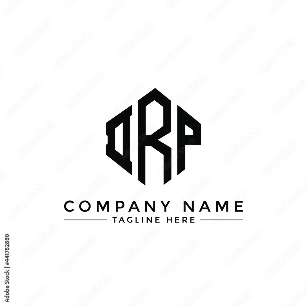 DRP letter logo design with polygon shape. DRP polygon logo monogram ...