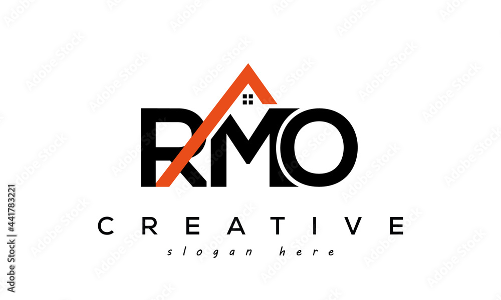 initial RMO letters real estate construction logo vector Stock Vector ...