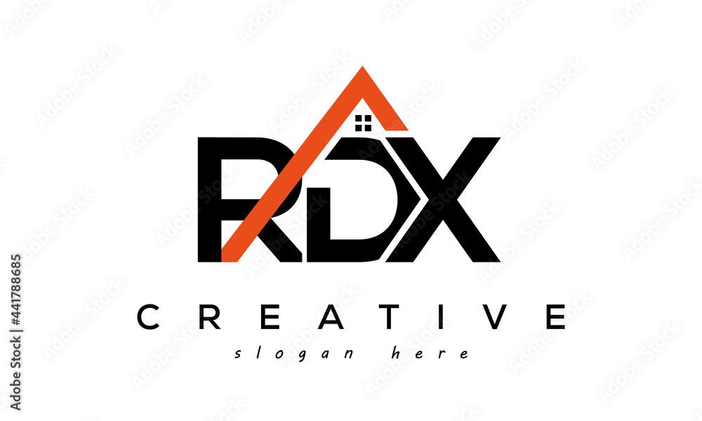 initial RDX letters real estate construction logo vector Stock Vector ...