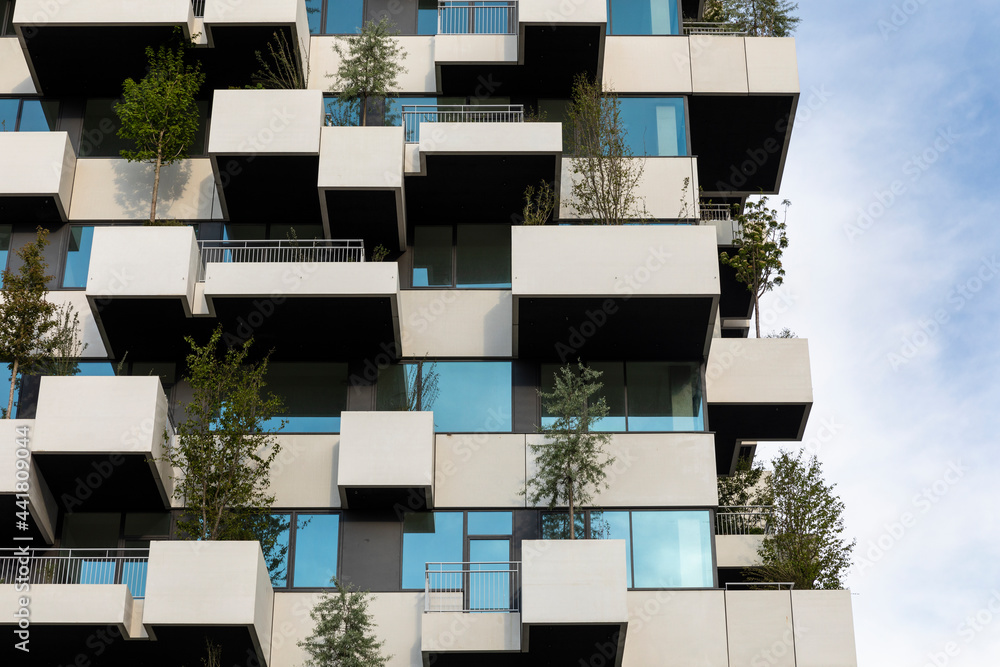 Eindhoven, The Netherlands, May 19th 2021. Vertical garden tower with ...