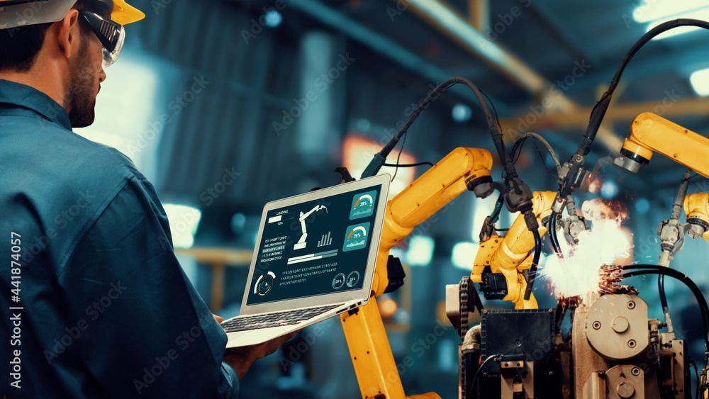 Smart industry robot arms modernization for innovative factory ...