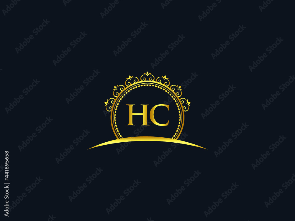 Letter HC Logo, luxury hc logo icon vector for modern Hotel, Heraldic ...