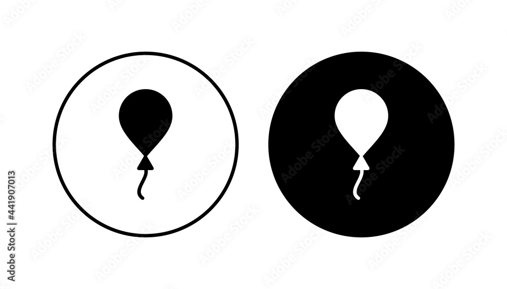 Balloon icon set. party balloon icon decoration birthday vector ...