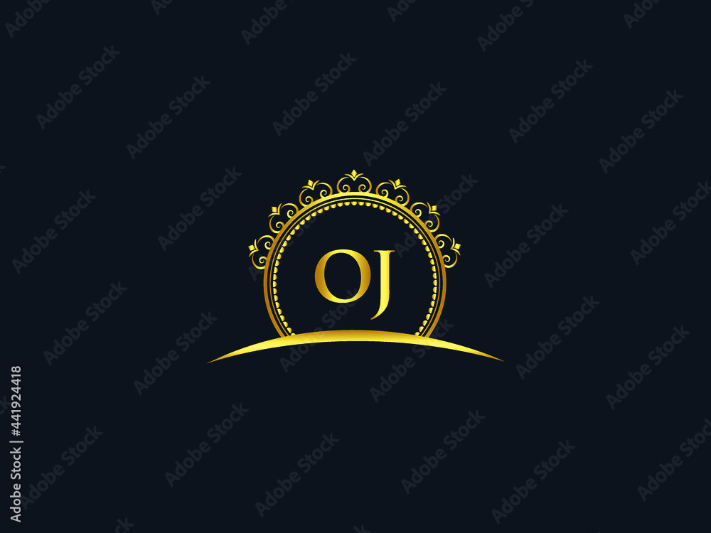 Letter OJ Logo, luxury oj logo icon vector for modern Hotel, Heraldic ...