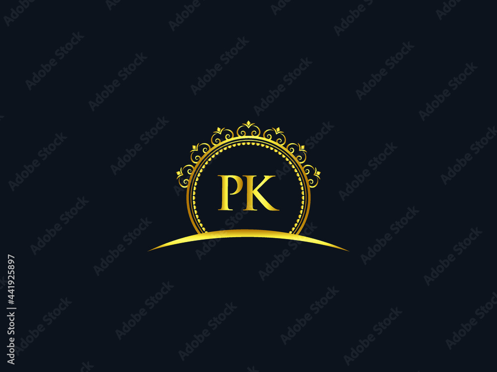Letter PK Logo, luxury pk logo icon vector for modern Hotel, Heraldic ...