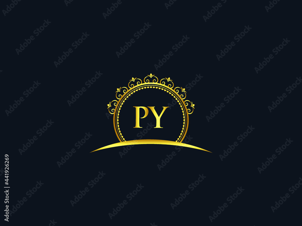 Letter PY Logo, luxury py logo icon vector for modern Hotel, Heraldic ...