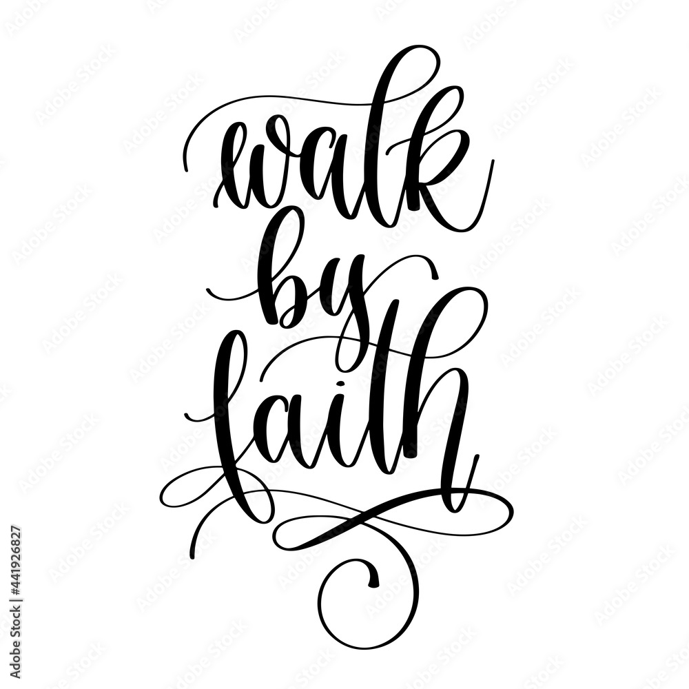 walk by faith Stock Vector | Adobe Stock