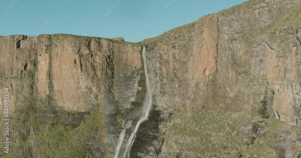 Spectacular,aerial view of the magnificent beautiful Tugela Falls ...