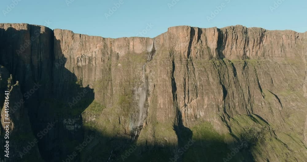 Spectacular,aerial view of the magnificent beautiful Tugela Falls ...