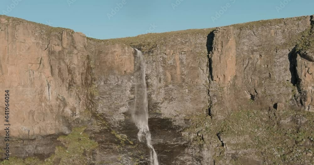 Spectacular,aerial view of the magnificent beautiful Tugela Falls ...