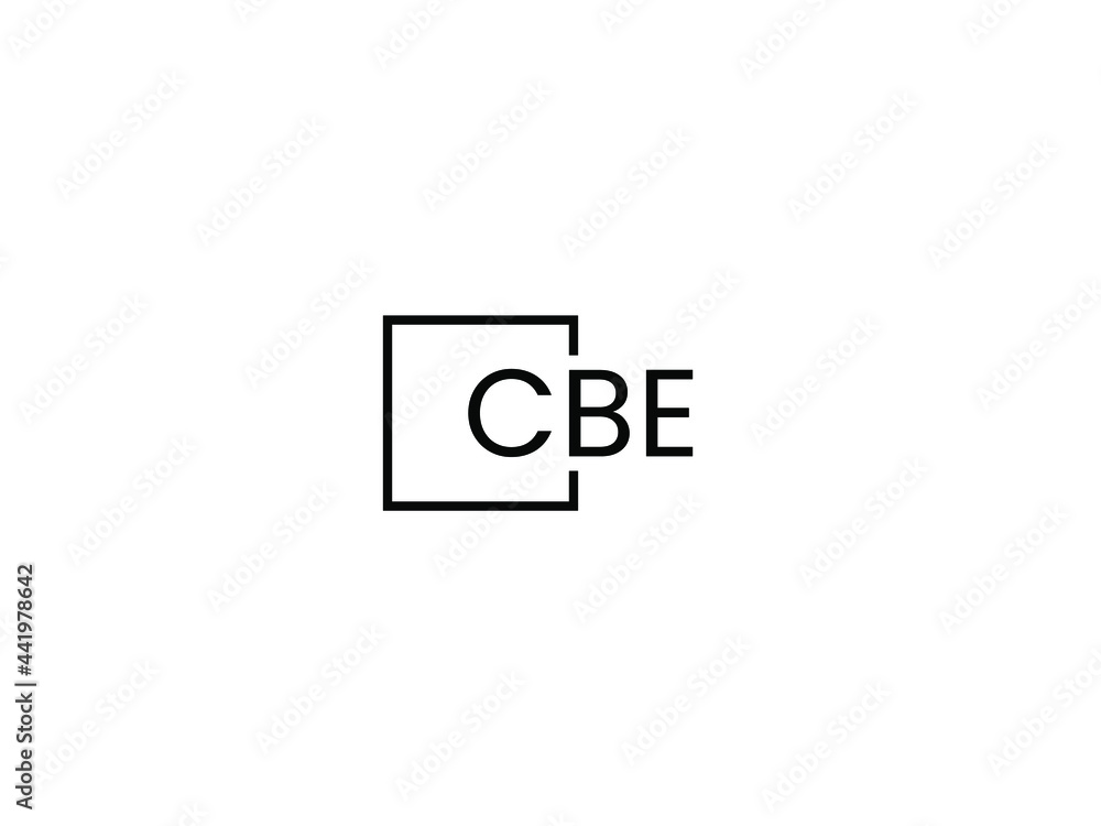 CBE Letter Initial Logo Design Vector Illustration Stock Vector | Adobe ...