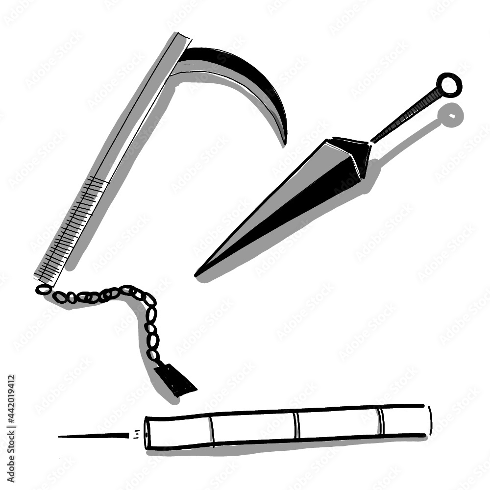 Japanese illustration. Hand drawn sketch. Japanese culture and history ...