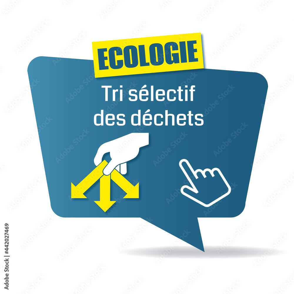 Logo tri sélectif des déchets. Stock Vector | Adobe Stock