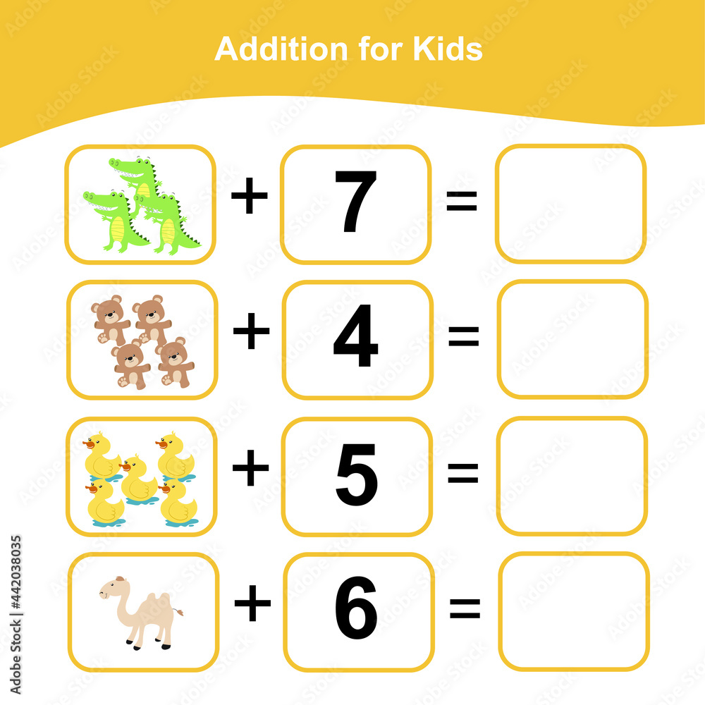 Counting game for preschool children. This worksheet is good for ...
