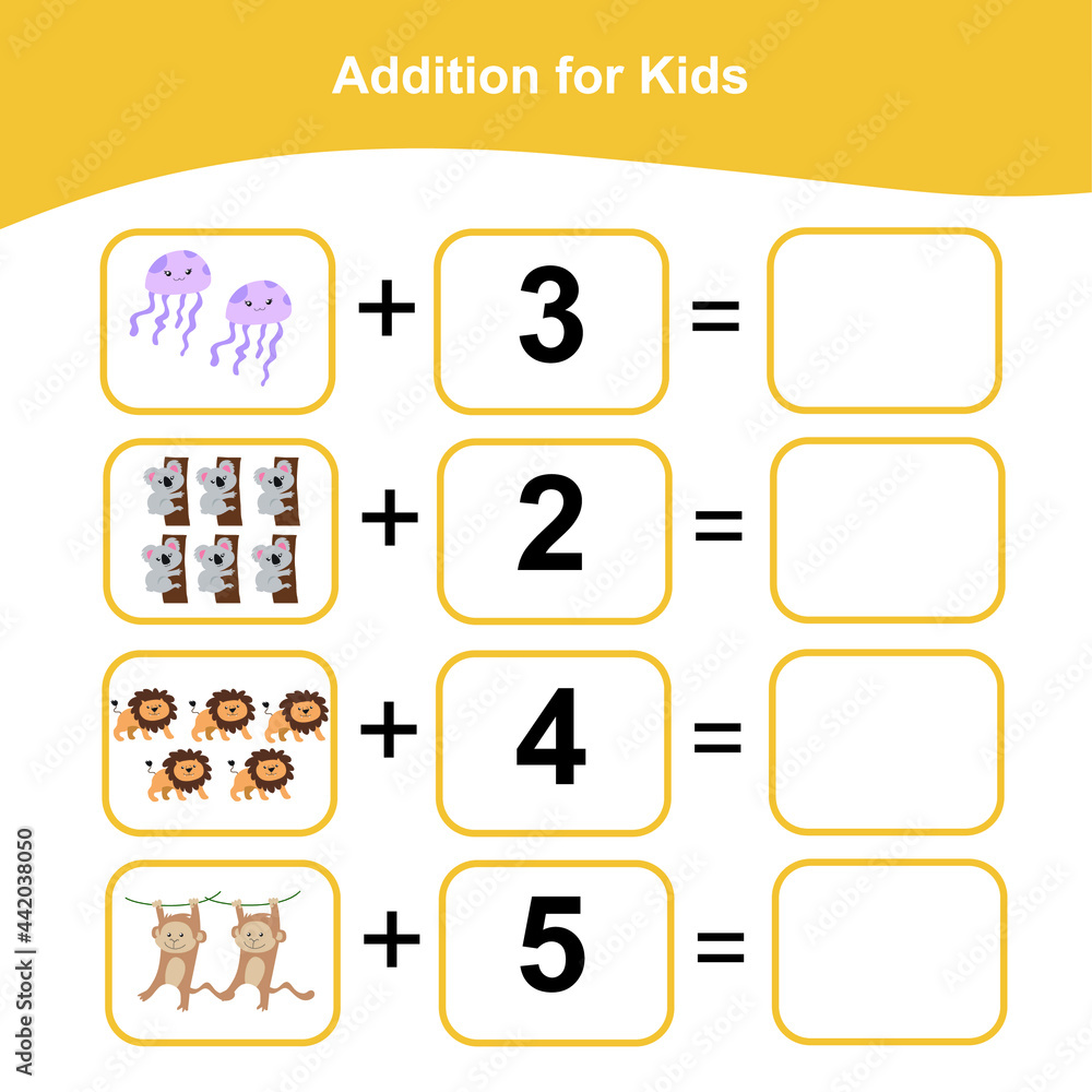 Counting game for preschool children. This worksheet is good for ...