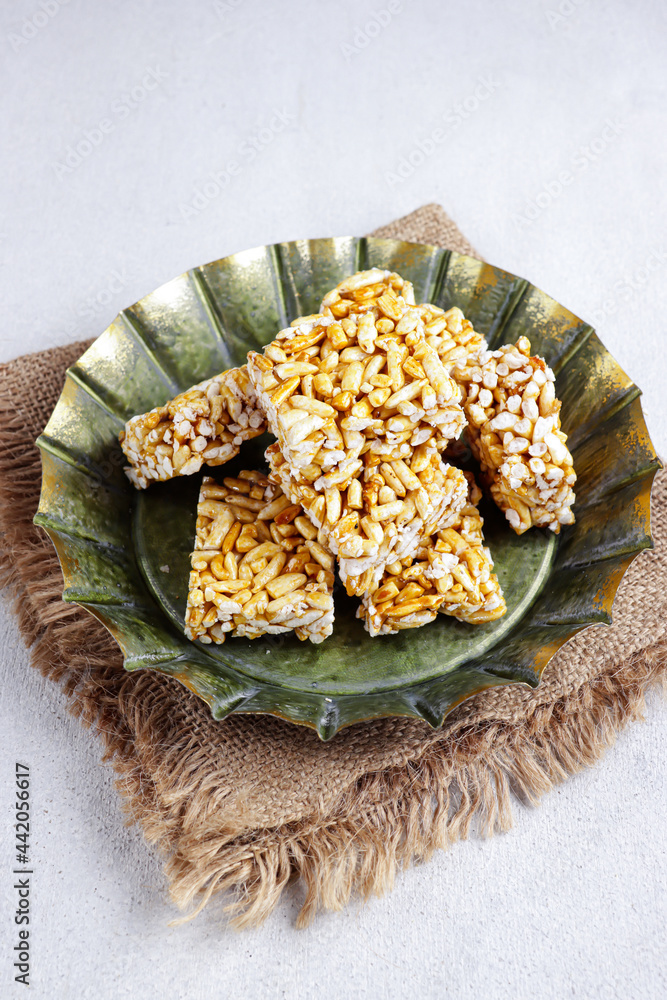 Kue Jipang, gipang, bipang or teng teng beras is Indonesian traditional ...