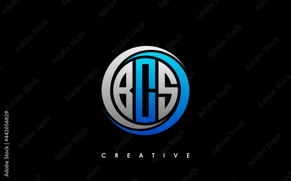 BCS Letter Initial Logo Design Template Vector Illustration Stock ...