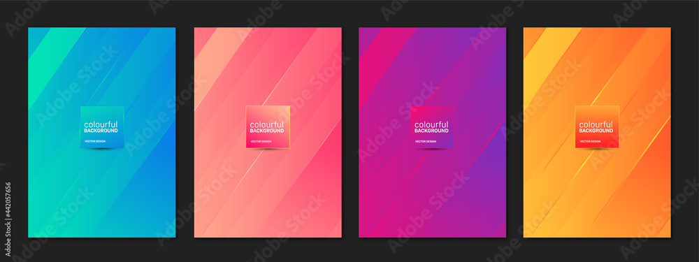 Flyer Design Set. Modern Flyer Background Design. Template Layout for ...