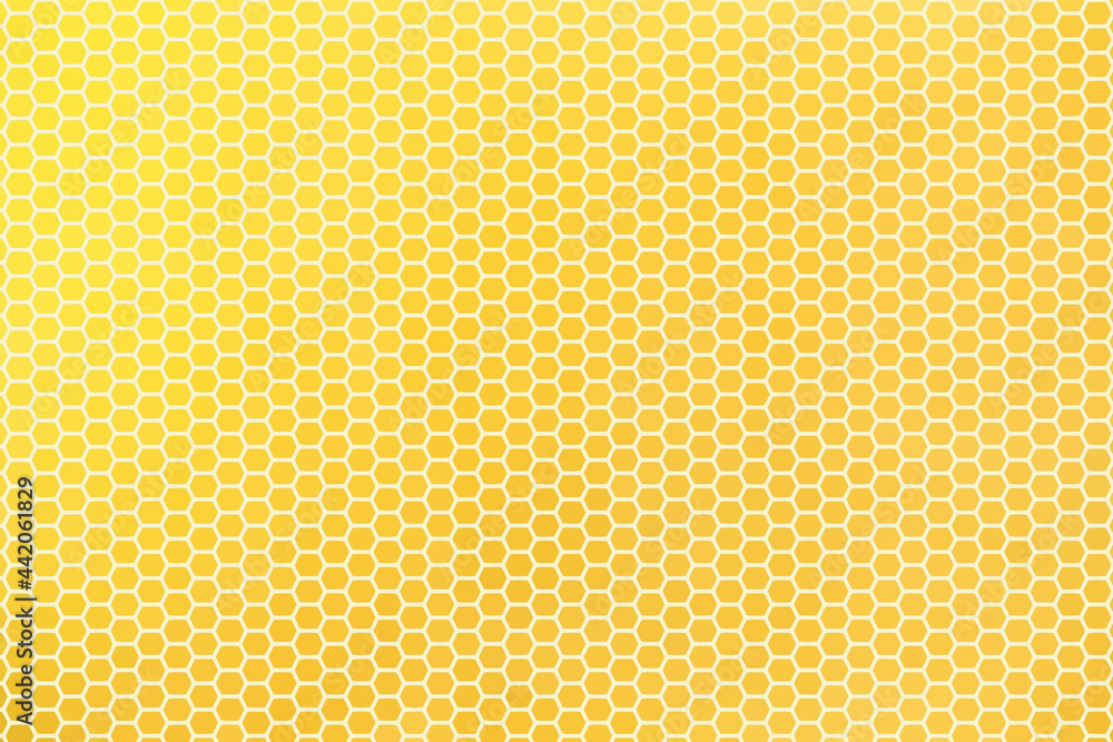 Hexagon Pattern Wallpaper Yellow