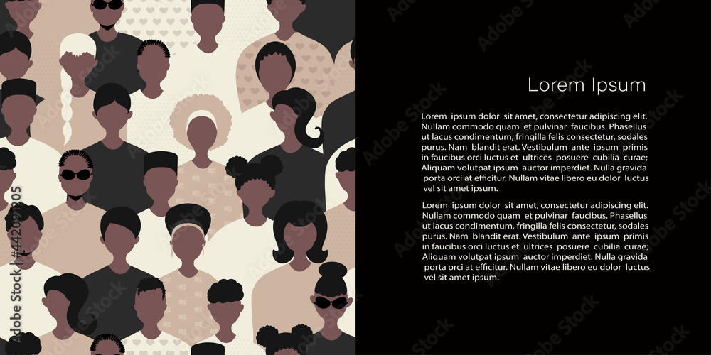 Stop racism and stronger together concept. BLM, Black lives matter ...