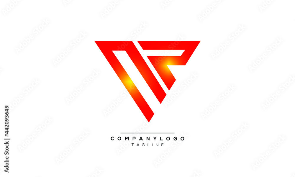 NP initials monogram letter text alphabet logo design Stock Vector ...