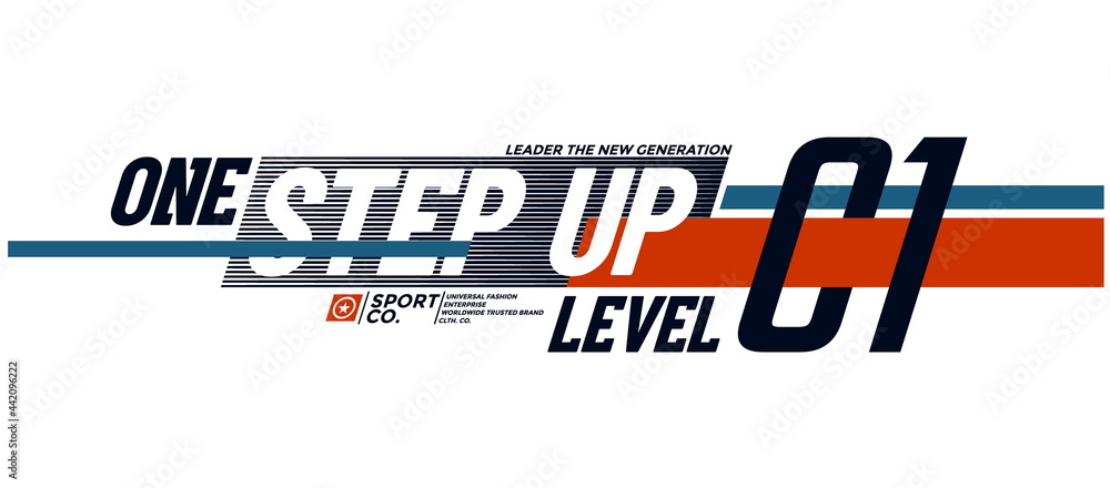 Modern and stylish typography slogan. Leader the new generation. Next ...