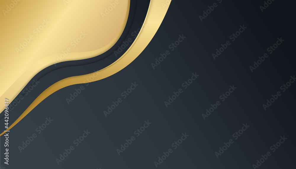 Abstract black and gold luxury simple minimal background Stock Vector ...