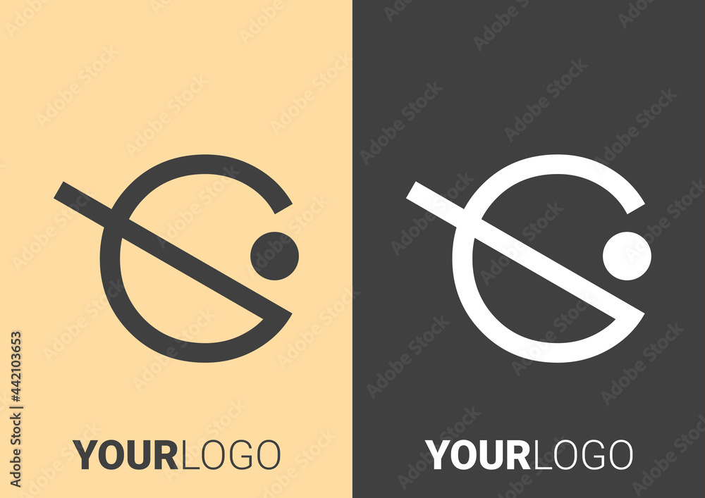 GO logo. Vector Illustration. Isolated vector Illustration. Minimalism ...
