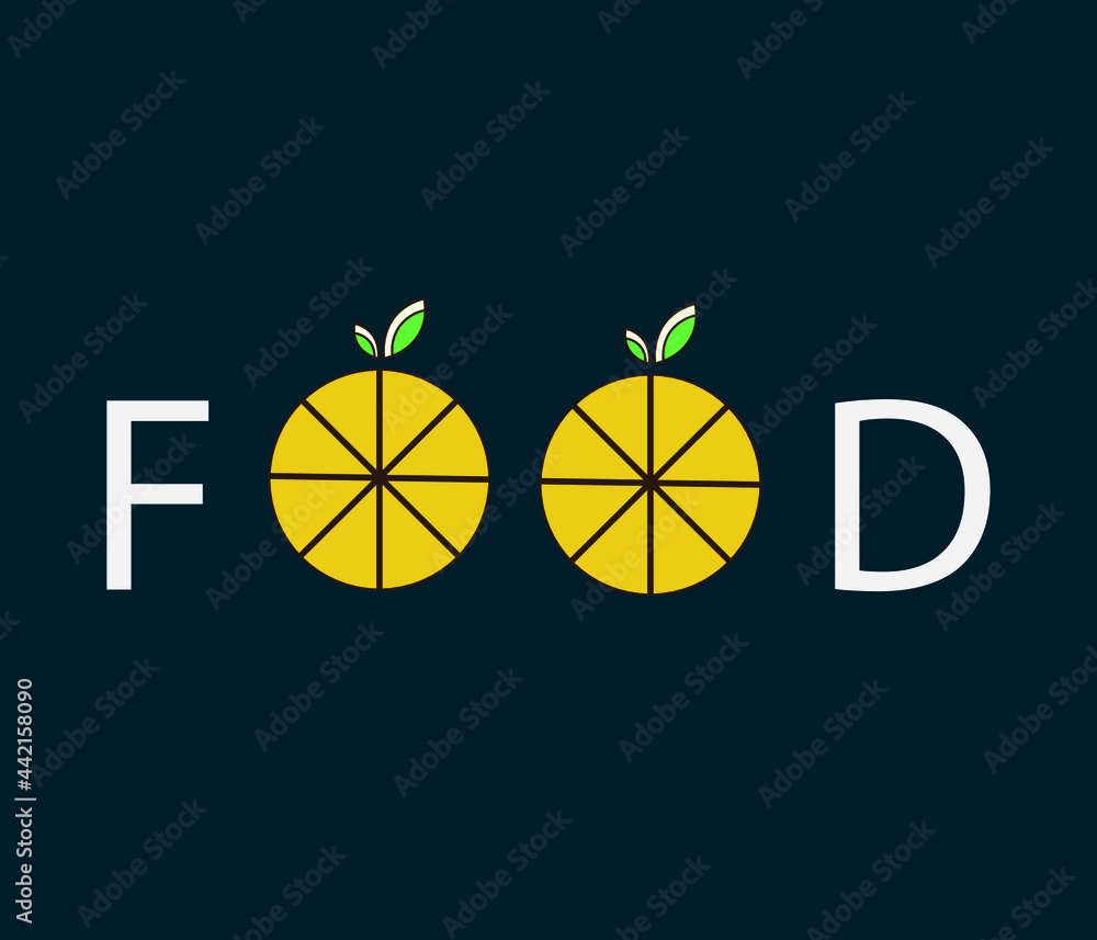 Food day, World food safety day creative typography logo with the green ...
