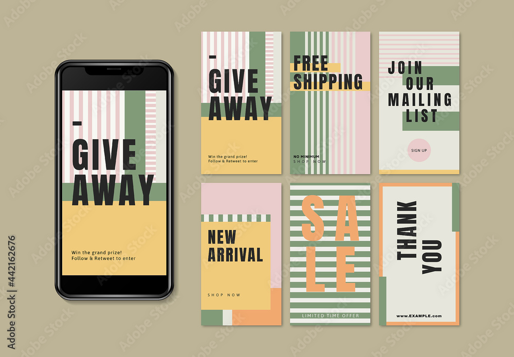 Shop Sale Promotion Layout Design Stock Template | Adobe Stock