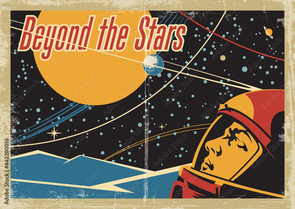 Beyond the Stars Retro Future Soviet Space Propaganda Posters Style ...