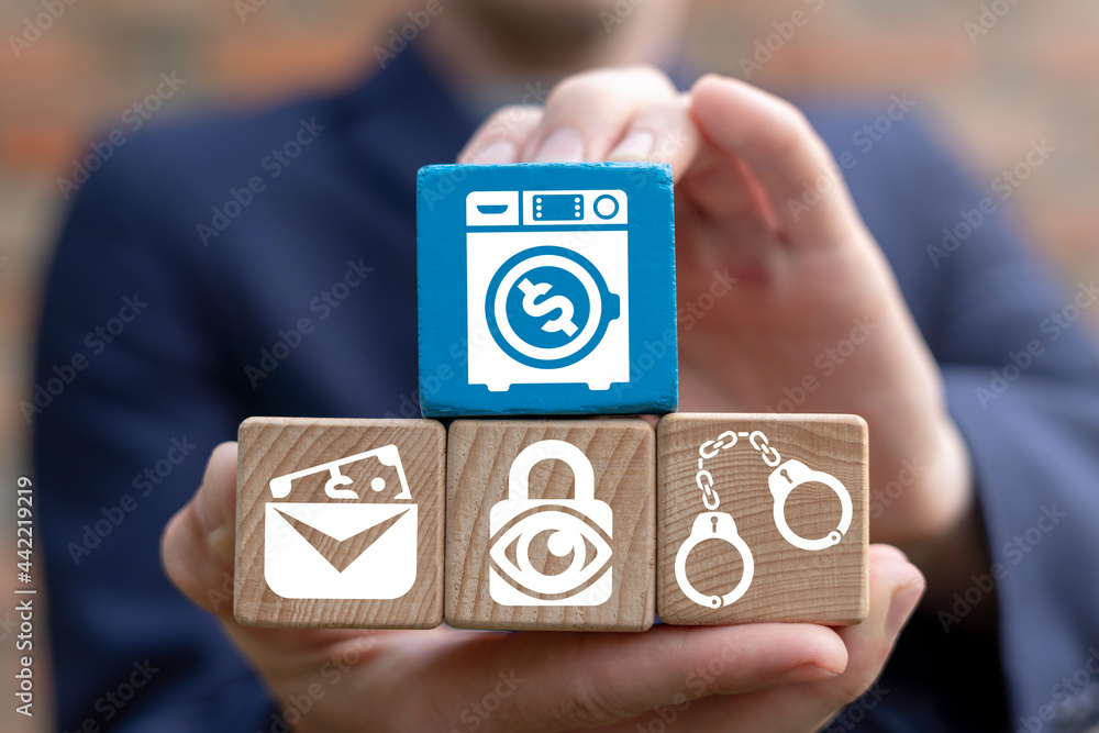 Concept of money laundering crime. AML. Stop corruption. 素材庫相片 | Adobe ...