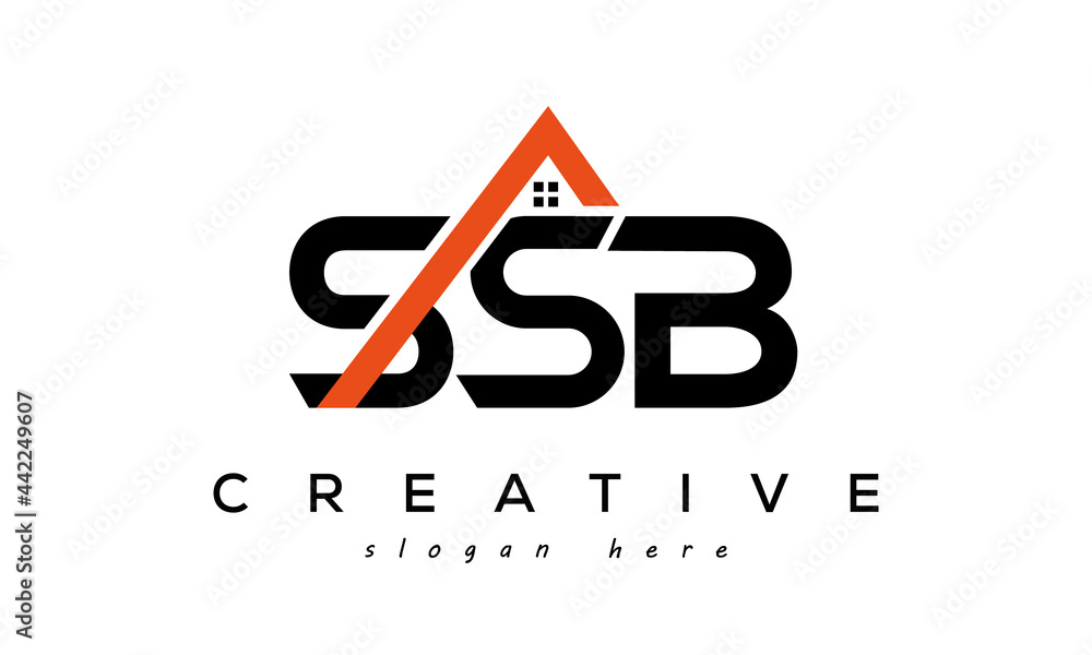 initial SSB letters real estate construction logo vector Stock Vector ...