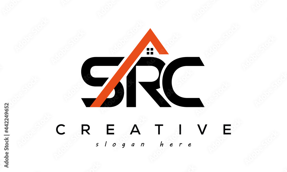 initial SRC letters real estate construction logo vector Stock Vector ...