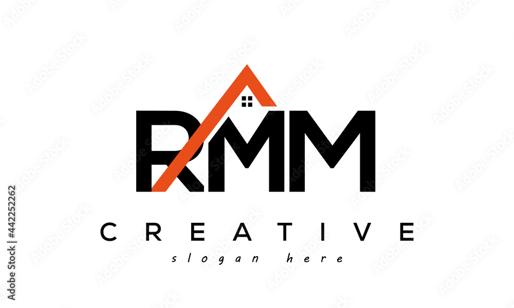 initial RMM letters real estate construction logo vector Stock Vector ...