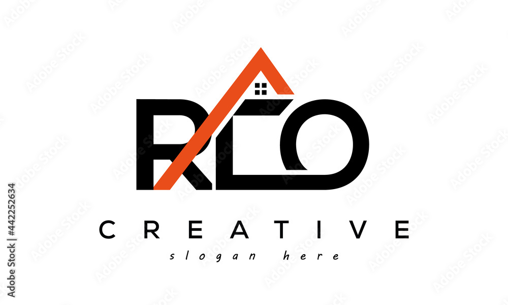 initial RCO letters real estate construction logo vector Stock Vector ...