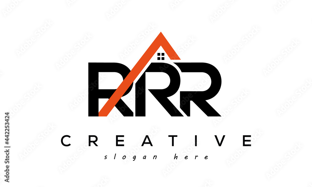 initial RRR letters real estate construction logo vector Stock Vector ...