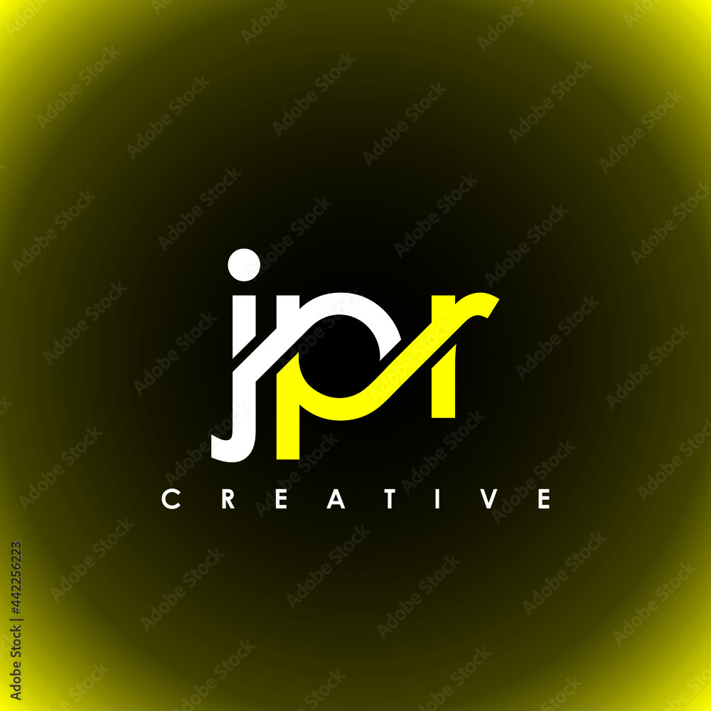 JPR Letter Initial Logo Design Template Vector Illustration Stock ...