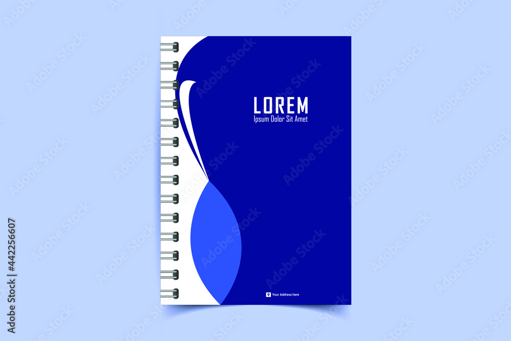 Minimalistic Notebook cover design templates. Layout set for covers of ...