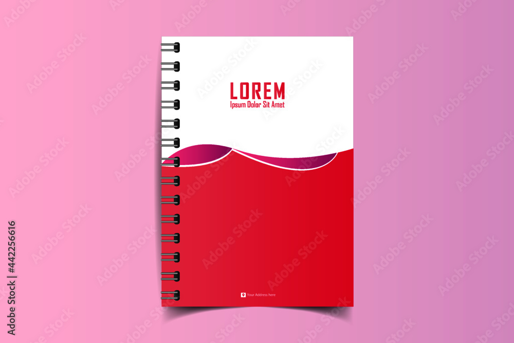 Minimalistic Notebook cover design templates. Layout set for covers of ...