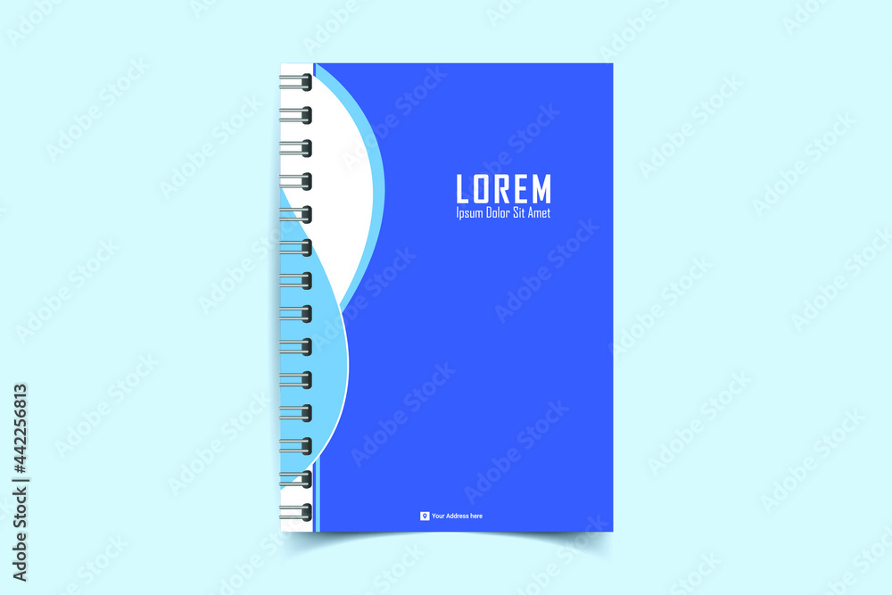 Minimalistic Notebook cover design templates. Layout set for covers of ...
