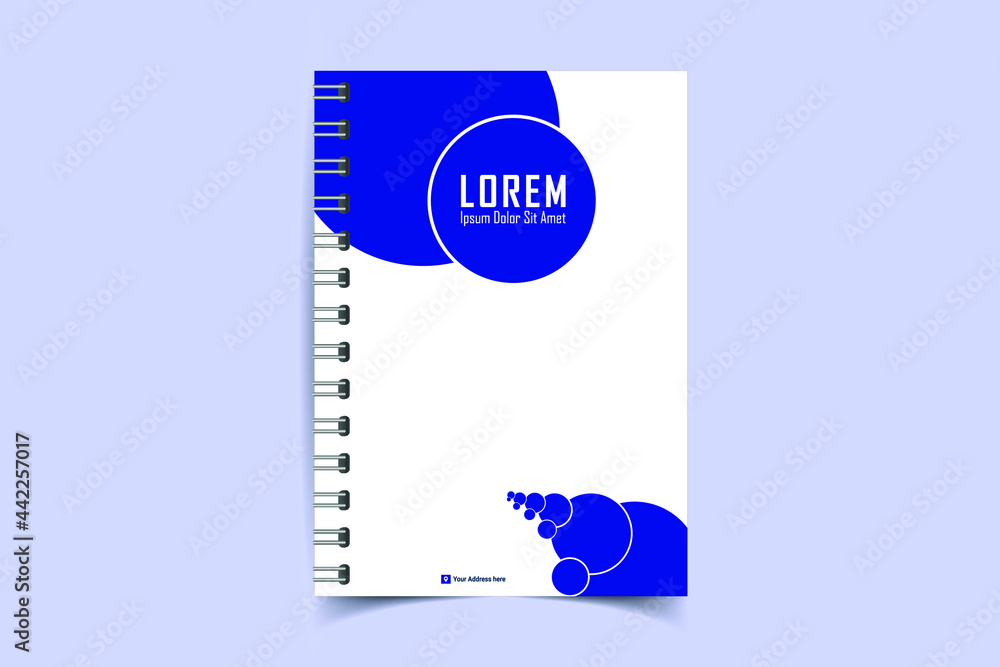 Minimalistic Notebook cover design templates. Layout set for covers of ...