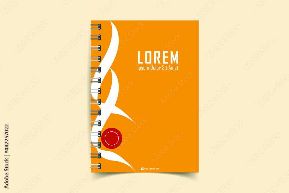 Minimalistic Notebook cover design templates. Layout set for covers of ...